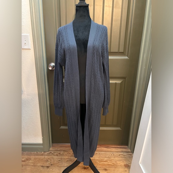 One Grey Day | Sweaters | Nwt One Grey Day Open Front Duster Long ...